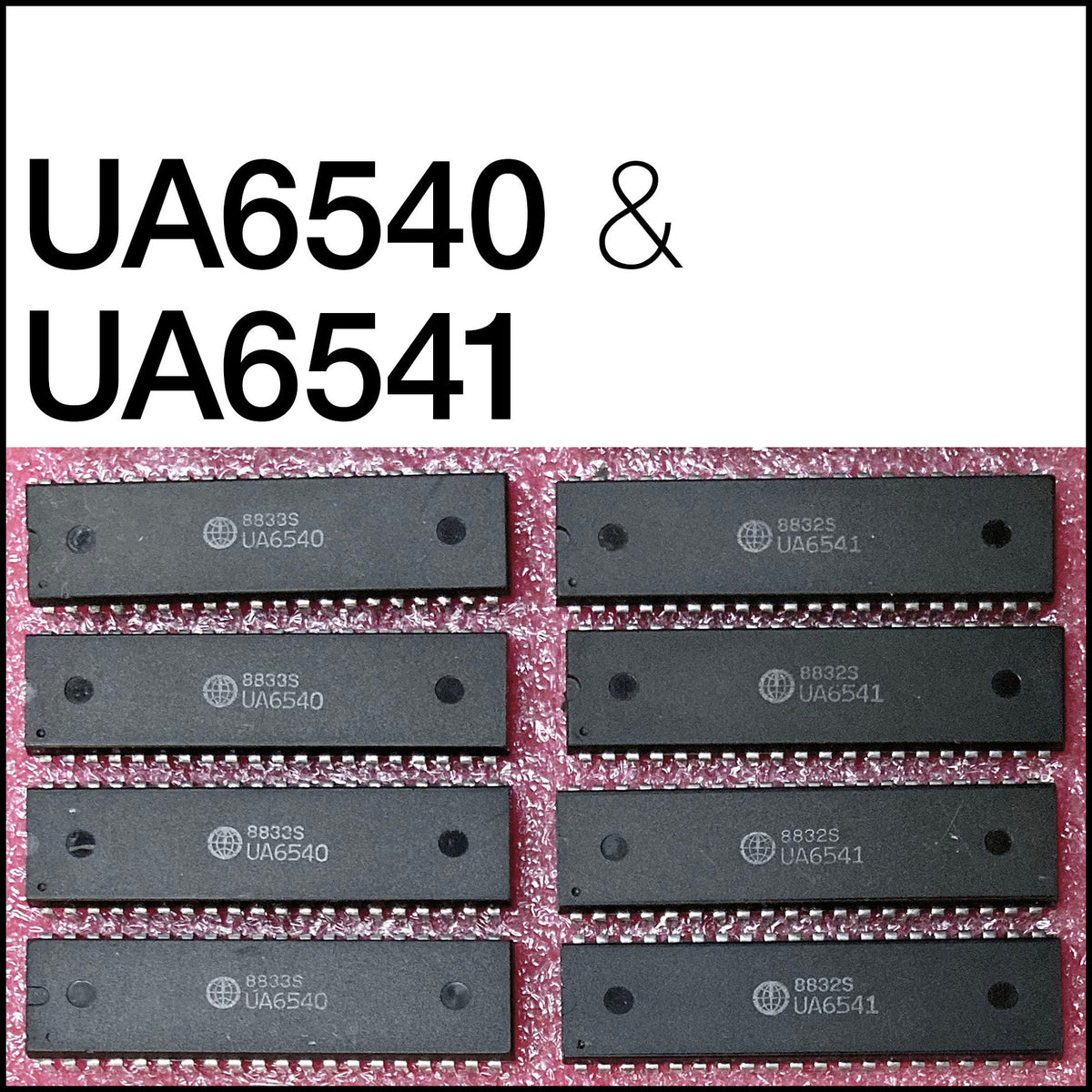 PAL-format pair of NES core chips (CPU and PPU) – Tall Dog Electronics