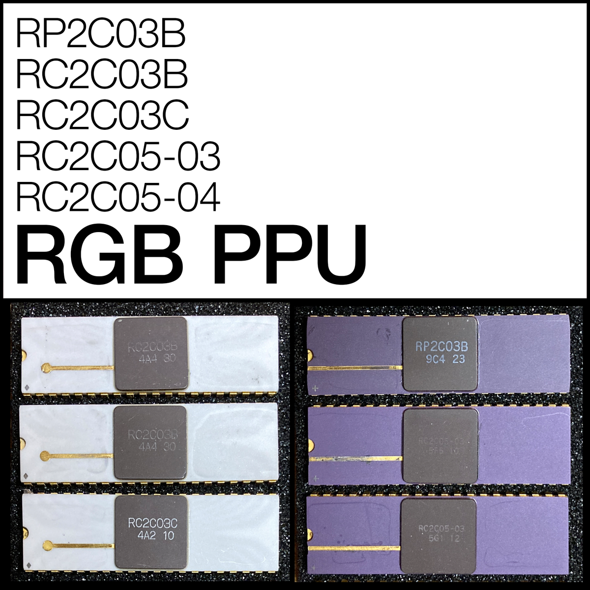RGB-format NES core PPU chip – Tall Dog Electronics